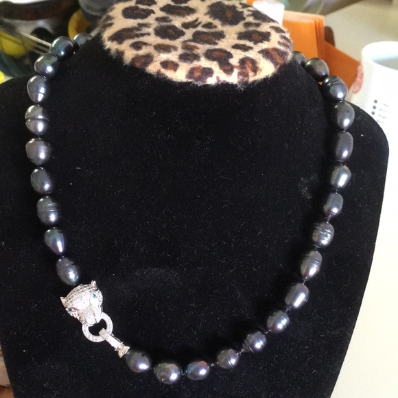 Hand Crafted | Jewelry | Fresh Water Pearl With A Tiger Head As A Clasp ...